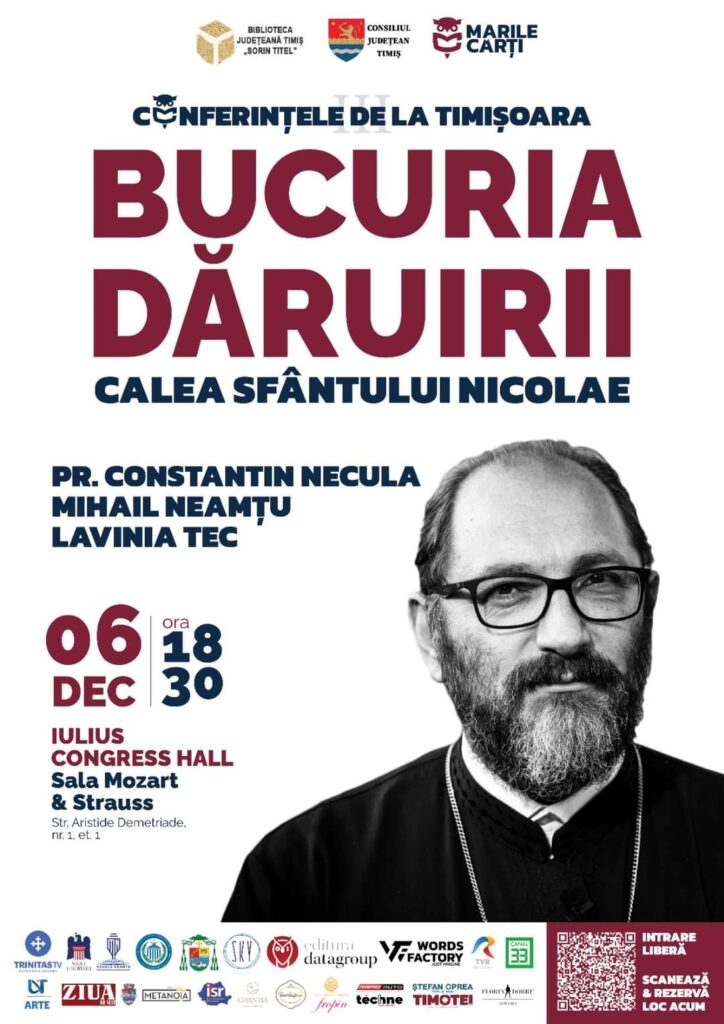 Bucuria dăruirii. Calea Sfântului Nicolae. Invitați: Pr. Constantin ...